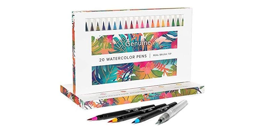 GenCrafts Watercolor Brush Pens Set