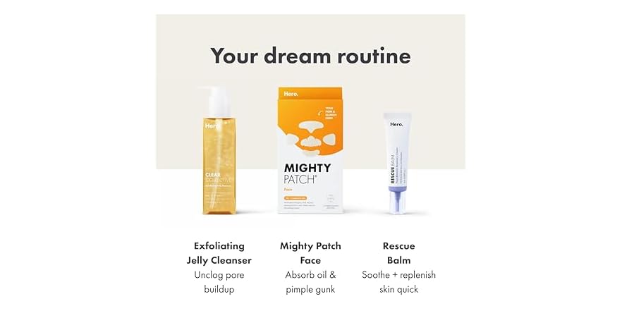 Mighty Patch Face Hero Cosmetics XL Hydrocolloid Mask 5PK