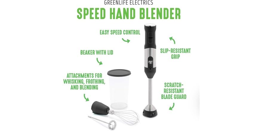 GreenLife Immersion Handheld Stick Blender