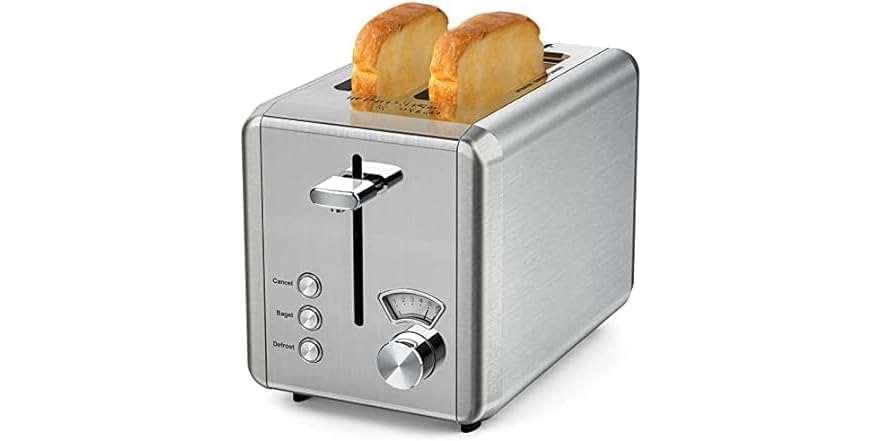 whall W056 Toaster 2 slice Stainless Steel Toasters (Open Box)
