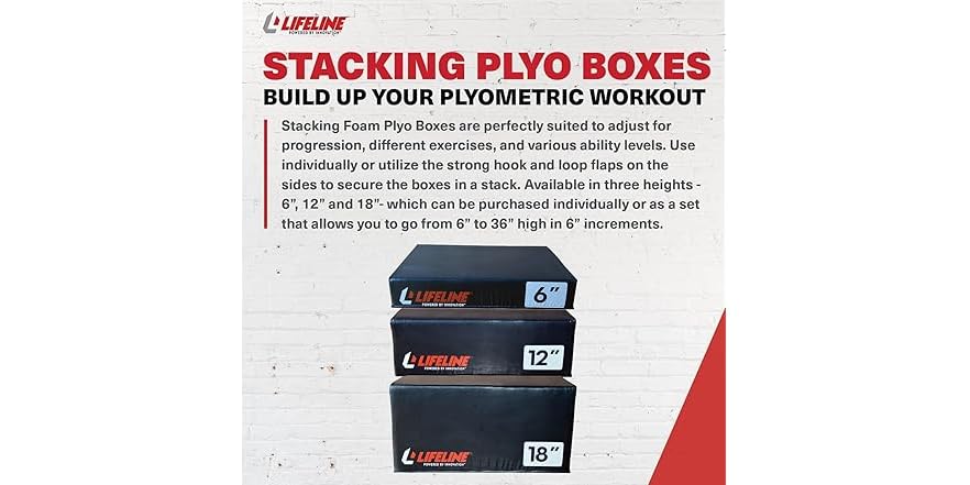Lifeline Fitness Foam Plyo Box 24"