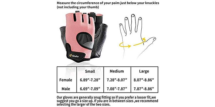 Glofit Workout Gloves for Weight Lifting