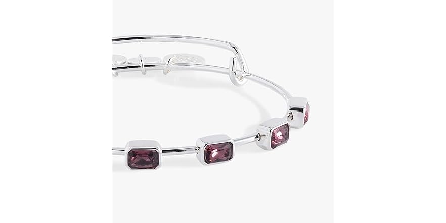 Alex and Ani February Emerald Cut Bangle