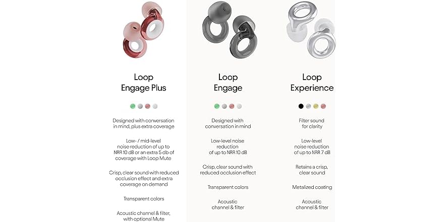 Loop Engage Plus Earplugs - Rose