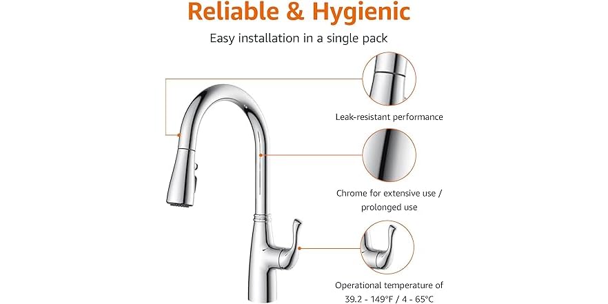 Amazon Basics - Pull-Down Kitchen Faucet