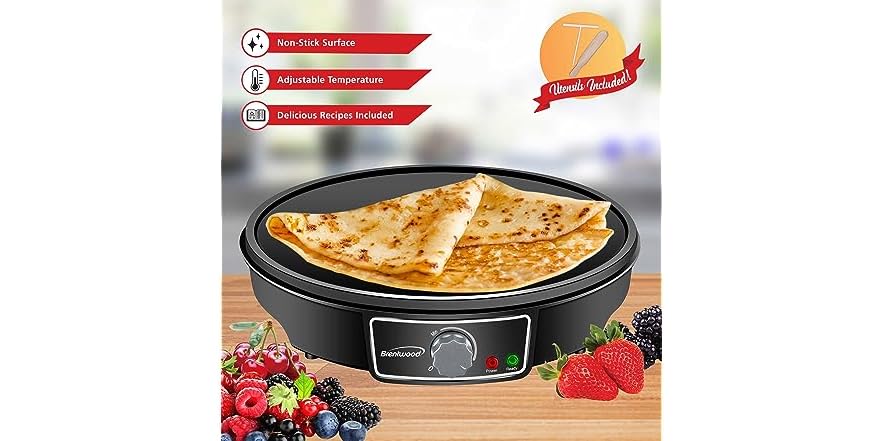 Brentwood Electric Crepe Pancake Maker