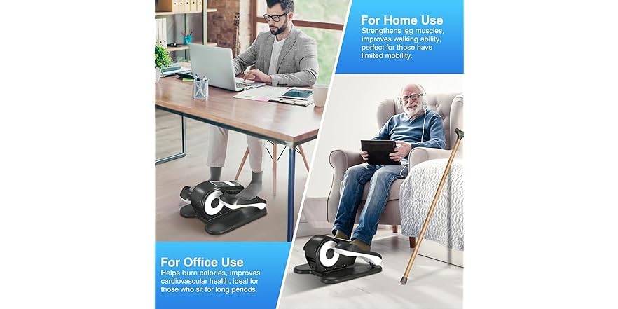 Umitec Under Desk Elliptical Machine with App