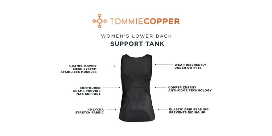Tommie Copper Women's Lower Back Support Tank