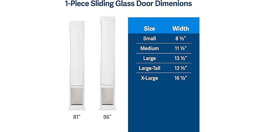 PetSafe 1-Piece Sliding Glass Pet Door