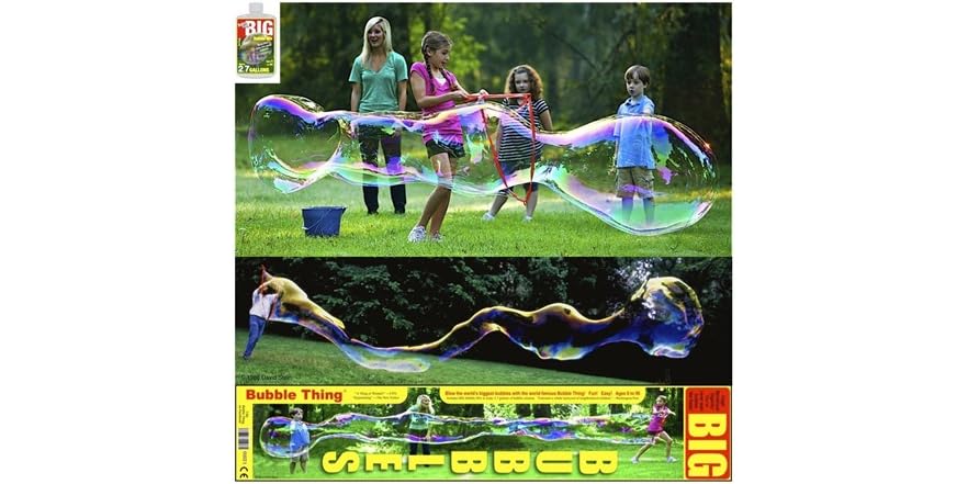 Bubble Thing Big Bubbles Wand and Mix