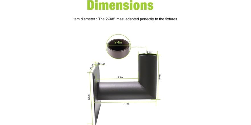 2 Pack L Shaped Light Adapter Bracket