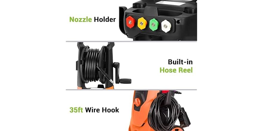 Rock&Rocker PSI 2.6 GPM Electric High Pressure Washer