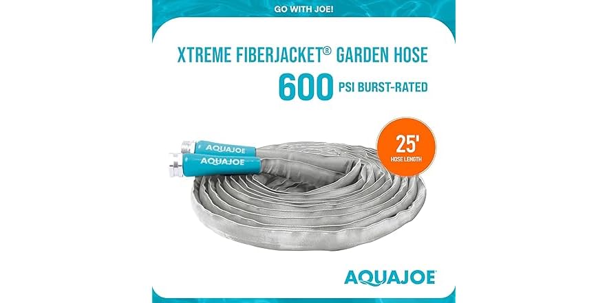 Aqua Joe Flexible, Kink-Resistant Garden Hose