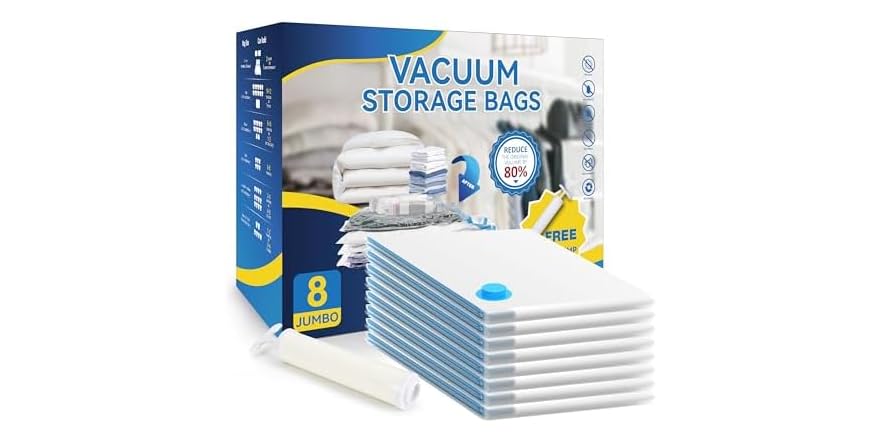 Simple Deluxe 8 Jumbo Space Saver Bags