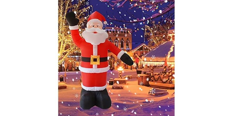 8FT Inflatable Santa Claus W/ LED's