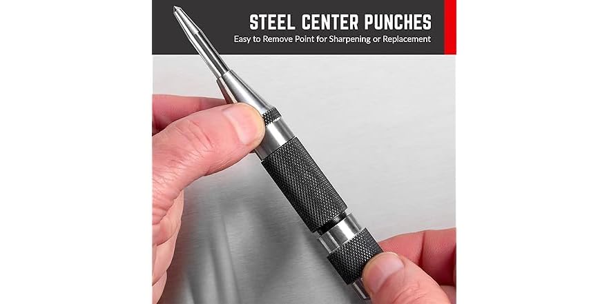 Heavy Duty Automatic Center Punch with Hardened Steel