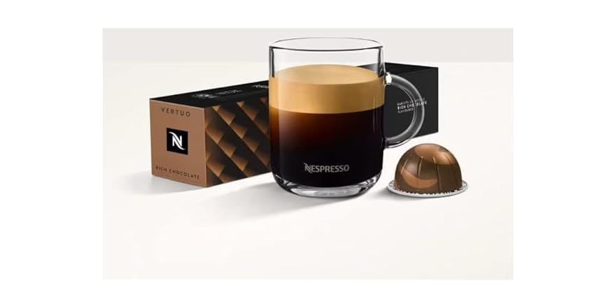 (60 Count) Nespresso Capsules VertuoLine Pods Rich Chocolate