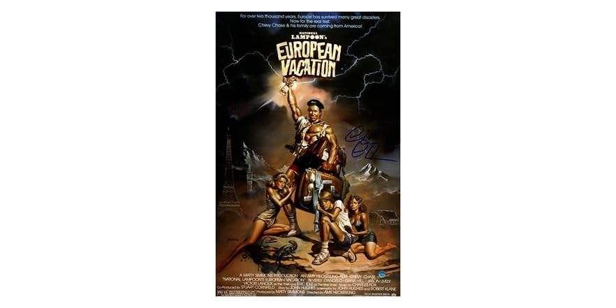 Chevy Chase Signed National Lampoon 11x17 Movie Poster