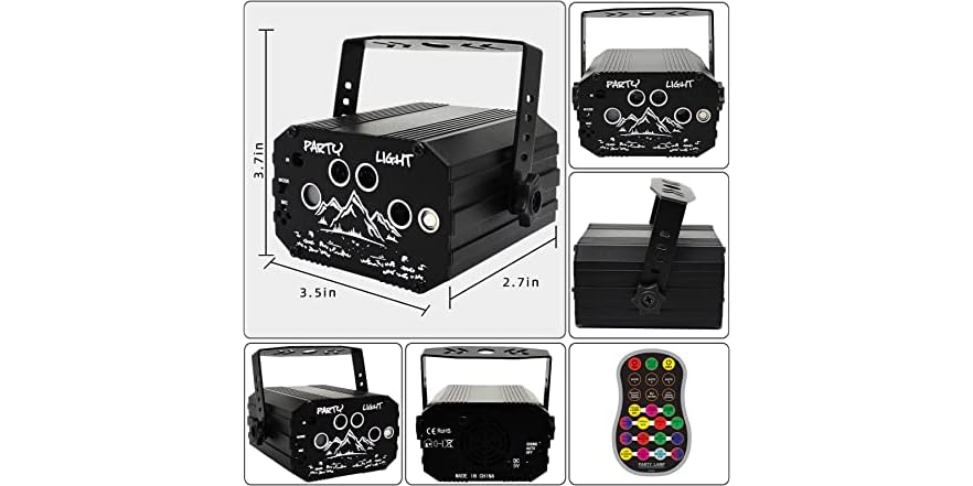 Portable Disco DJ Light with Nebula Effect