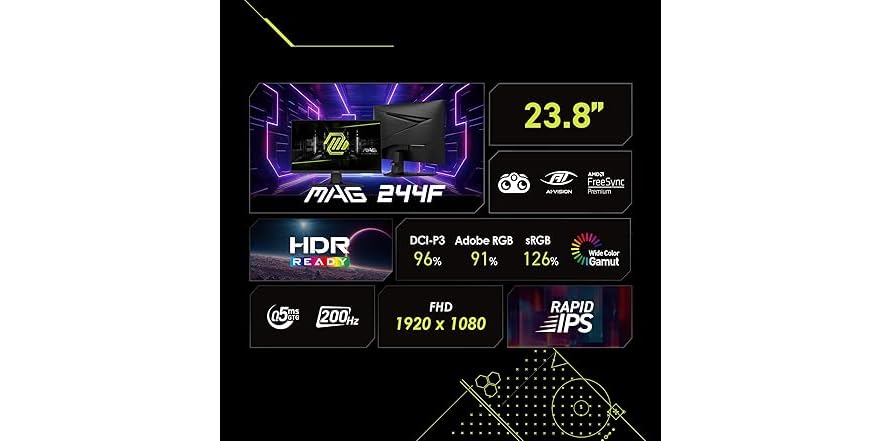 MSI 24" FHD Monitor | MAG 244F