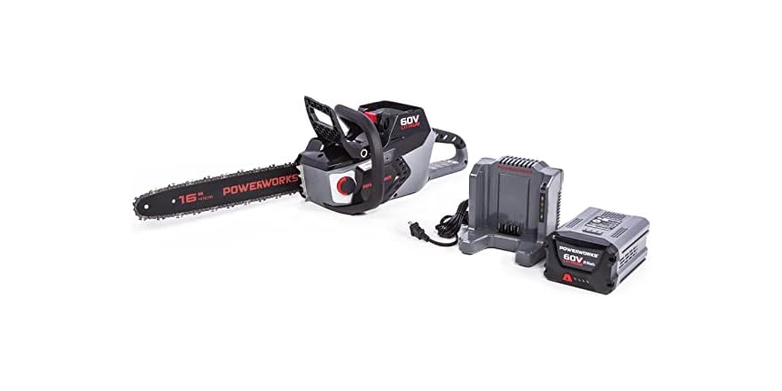 POWERWORKS 60V Brushless 16inch Chainsaw
