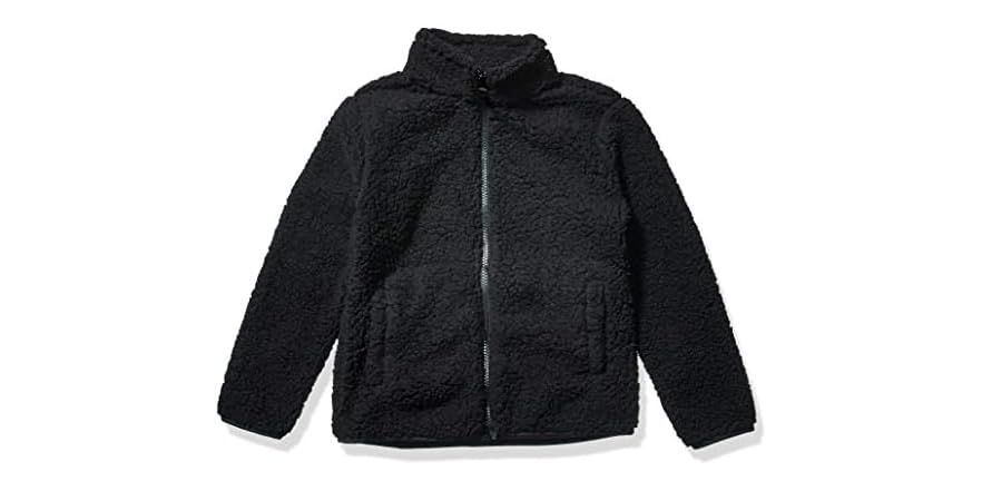 Amazon Girls' Sherpa Fleece Zip Jacket