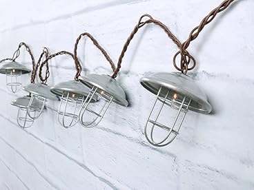 Silver Metal Cage String Lights 10 Count