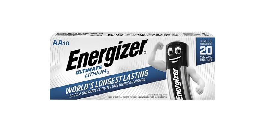 (10 Count) Energizer Ultimate Lithium Batteries (AA)