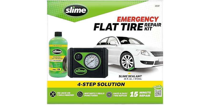 Slime 50107 Flat Tire Puncture Repair