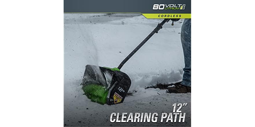 Greenworks PRO 80V 12" Cordless Snow Shovel (Open Box)