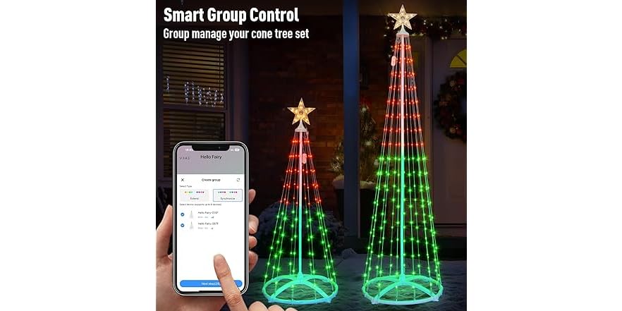 Probro BESL83 Smart Cone Tree Set of 4ft 6ft