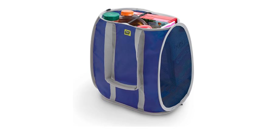 Smart Design Shopping Bag - Blue w/ Gray Trim