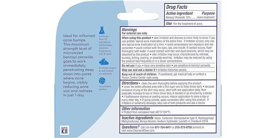 Clean & Clear Persa-Gel 10 Acne Treatment