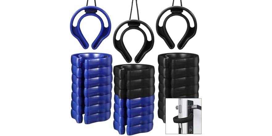 24 PC Door Stop Jam Wedge with Ropes