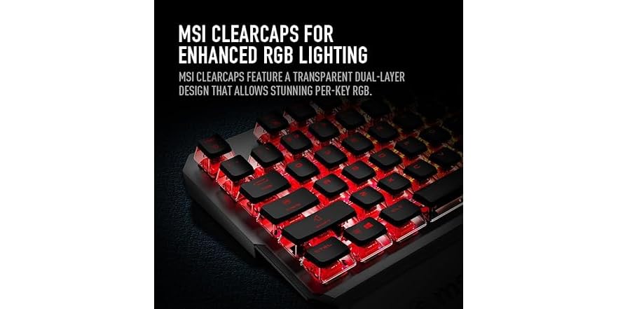MSI Vigor GK71 Sonic Blue AM Mechanical RGB Gaming Keyboard Sonic Blue ...