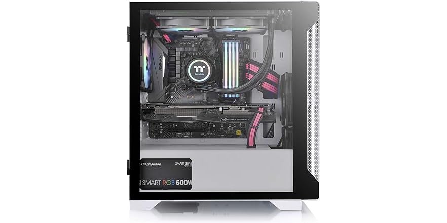 Thermaltake S100 Snow Micro ATX Mini Tower Case with 120mm R (Open Box)