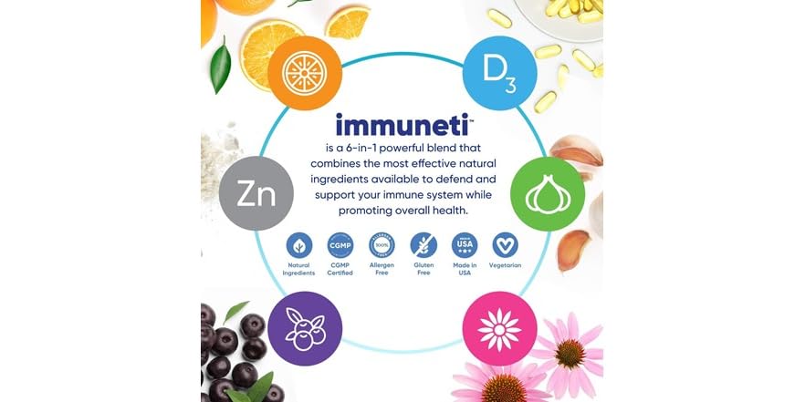 Immuneti 120 Capsules Advanced Immune Defense