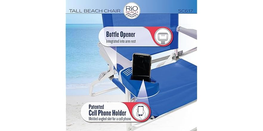 Rio Beach 4-Position Beach Chair 2-Pack