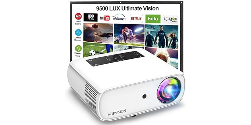 HOPVISION Native 1080P Projector Full HD (Open Box)