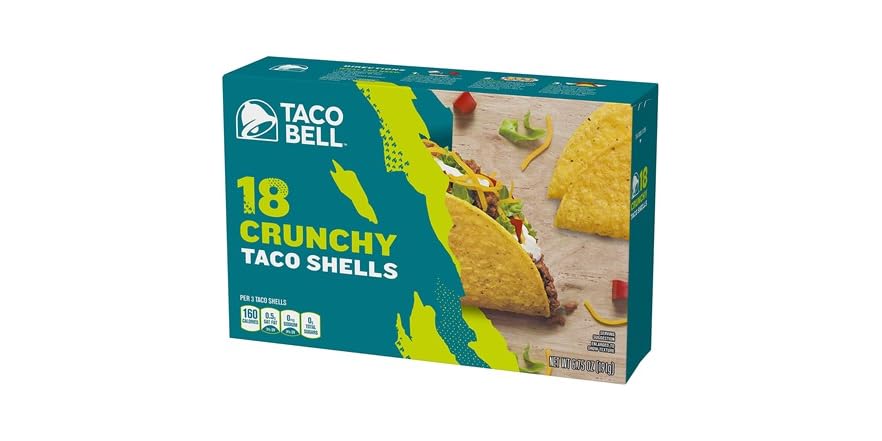 Taco Bell Crunchy Taco Shells, 18 Shells