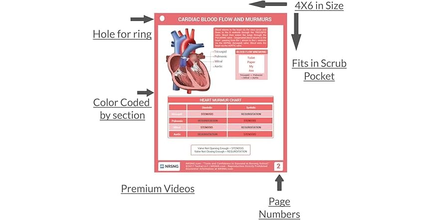 Laminated Nursing Reference Cards