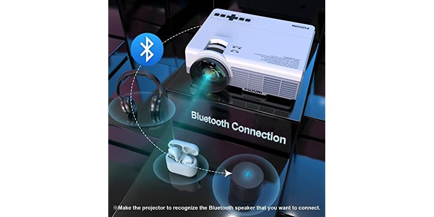 FUDONI Portable HD Home Theater Projector