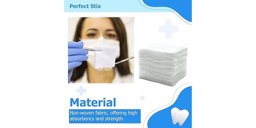 (1,000 CT) 2 x 2 Non-Woven Dental Sponges