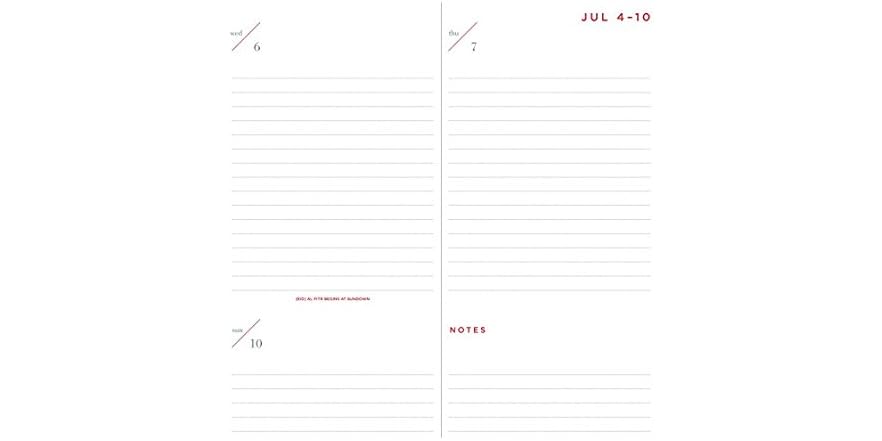 AT-A-GLANCE ACADEMIC YEAR WEEK