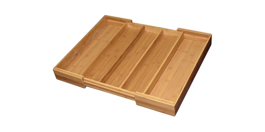 Totally Bamboo Expandable Cutlery Tray