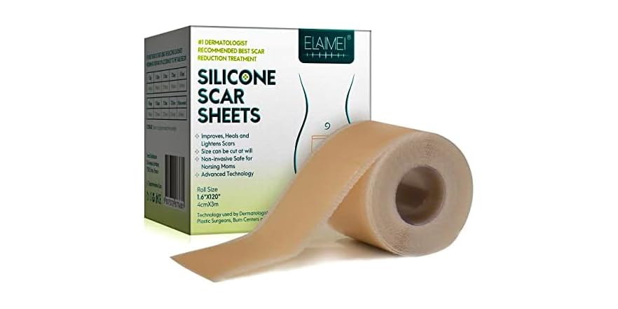 Silicone Scar Sheet, 1.6”x 120"