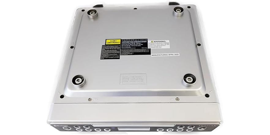 (NEW) PROSCAN ELITE Under Counter CD Player with Clock Radio and Bluetooth