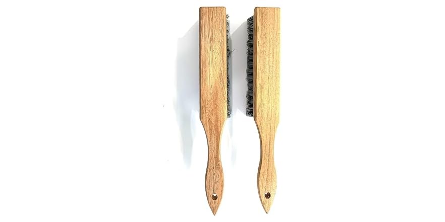 2 Pieces Wooden Bench Brushes