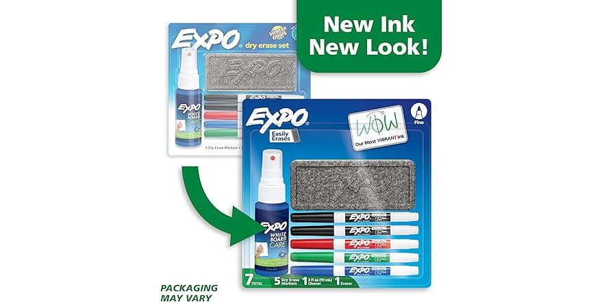 EXPO Dry Erase Marker Set with Eraser