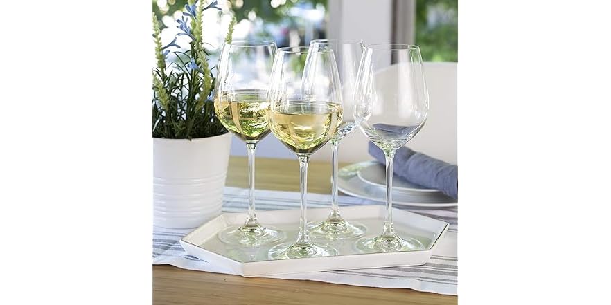 Spiegelau Salute White Wine Glasses, Set of 4
